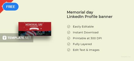 Memorial Day Facebook Cover Banner Template - Edit Online & Download ...