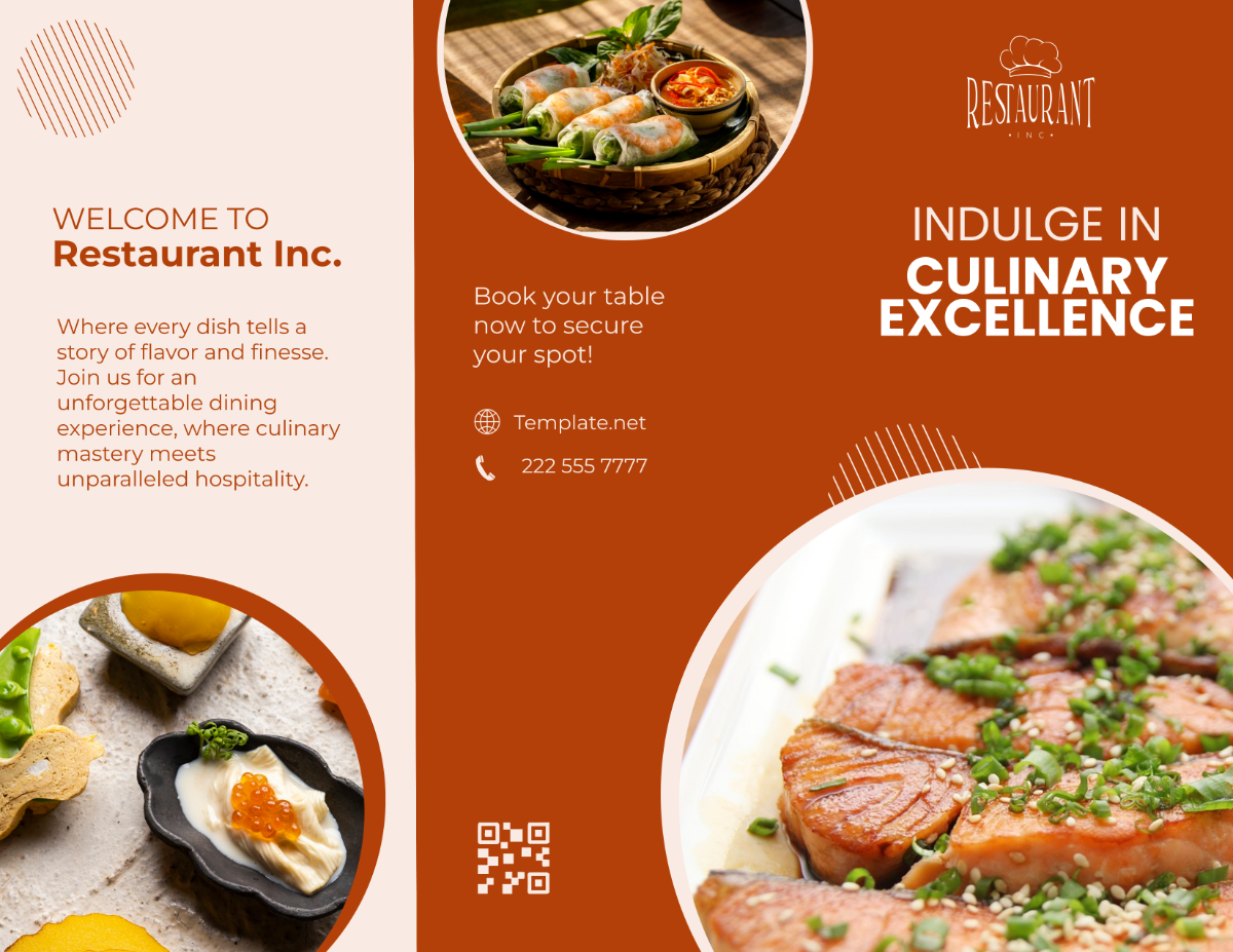 Restaurant Delicious Cuisine Brochure Template - Edit Online & Download ...