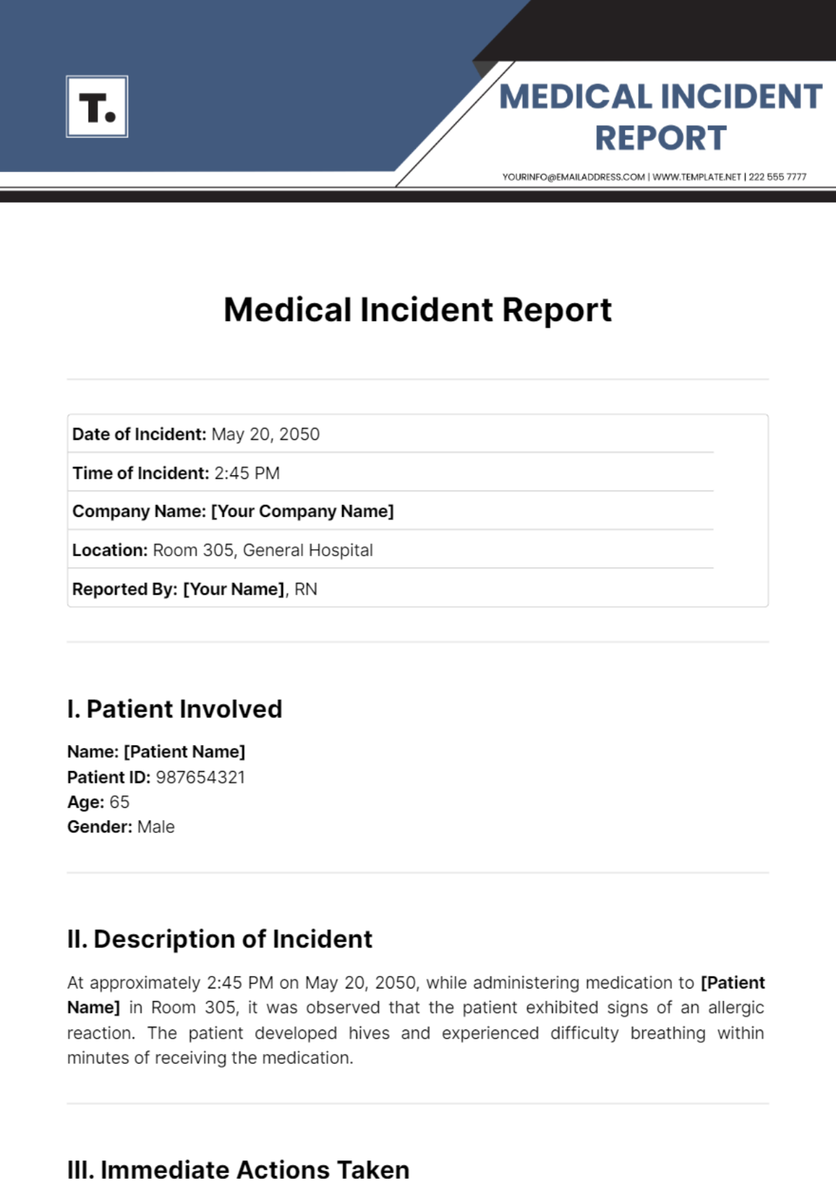 Free Medical Report Templates To Edit Online And Print Free Medical Report Templates To Edit Online And Print