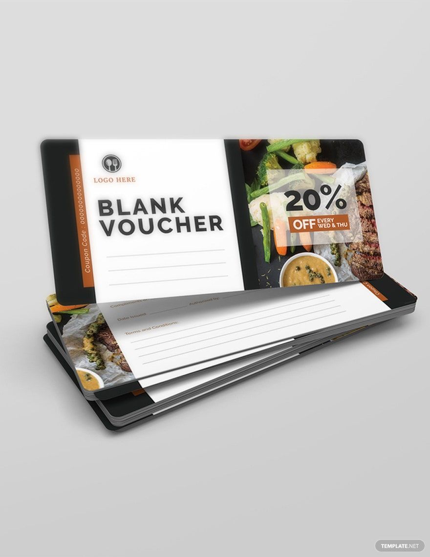 Blank Voucher PSD Templates Design Free Download Template