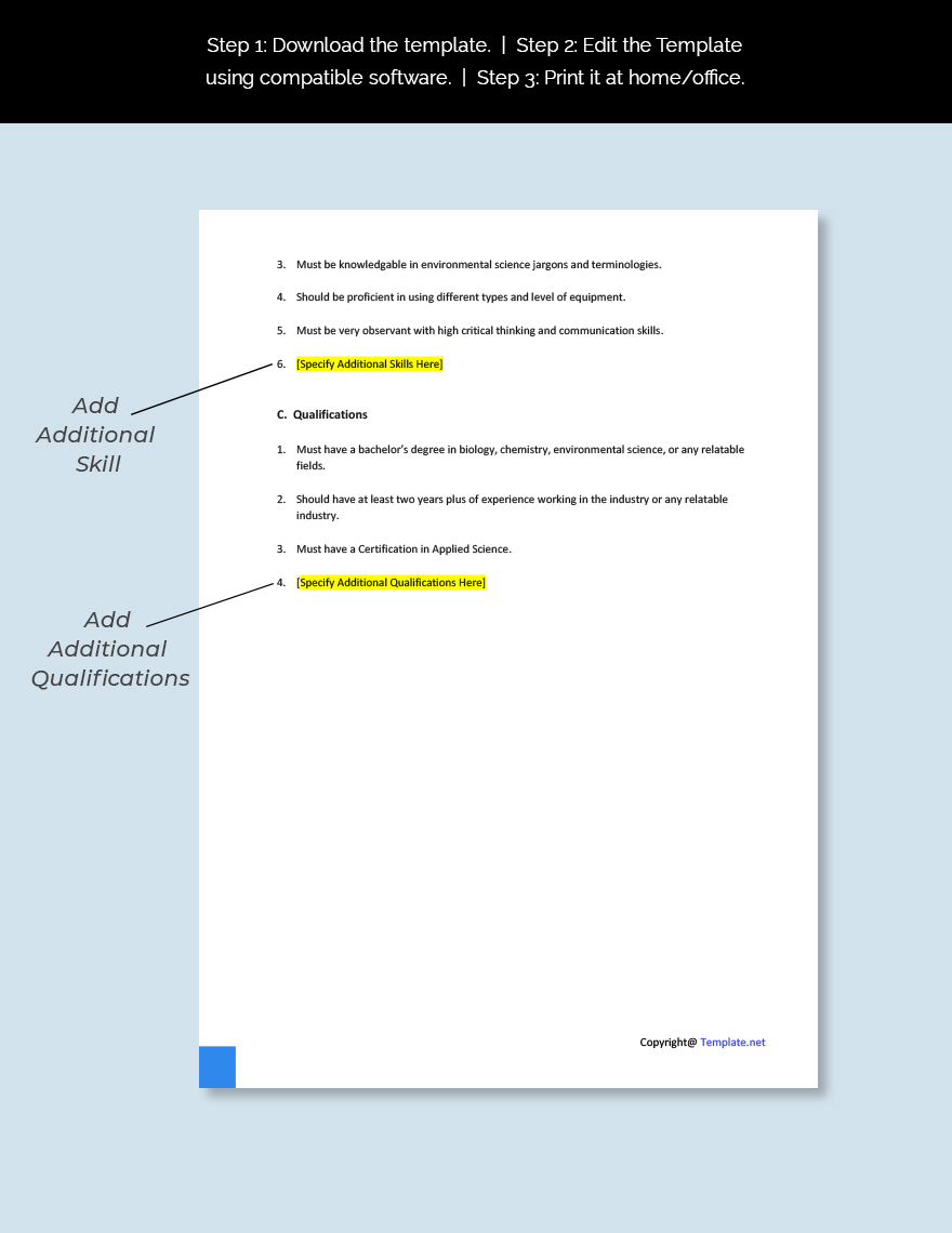 Free Environmental Technician Job Ad Description Template Download In Word Google Docs PDF free-environmental-technician-job-ad-description-template-download-in-word-google-docs-pdf