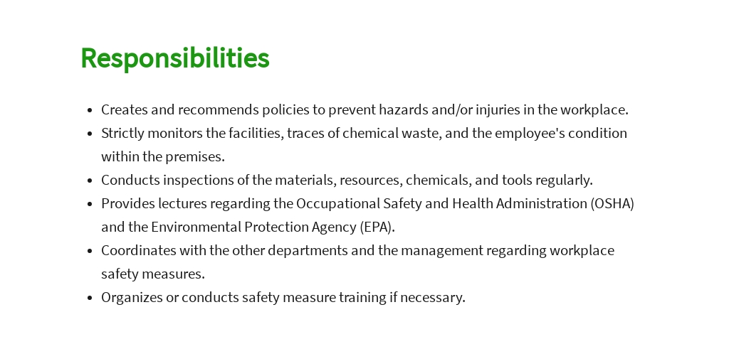 FREE Environmental Health And Safety Coordinator Job AD Description free-environmental-health-and-safety-coordinator-job-ad-description