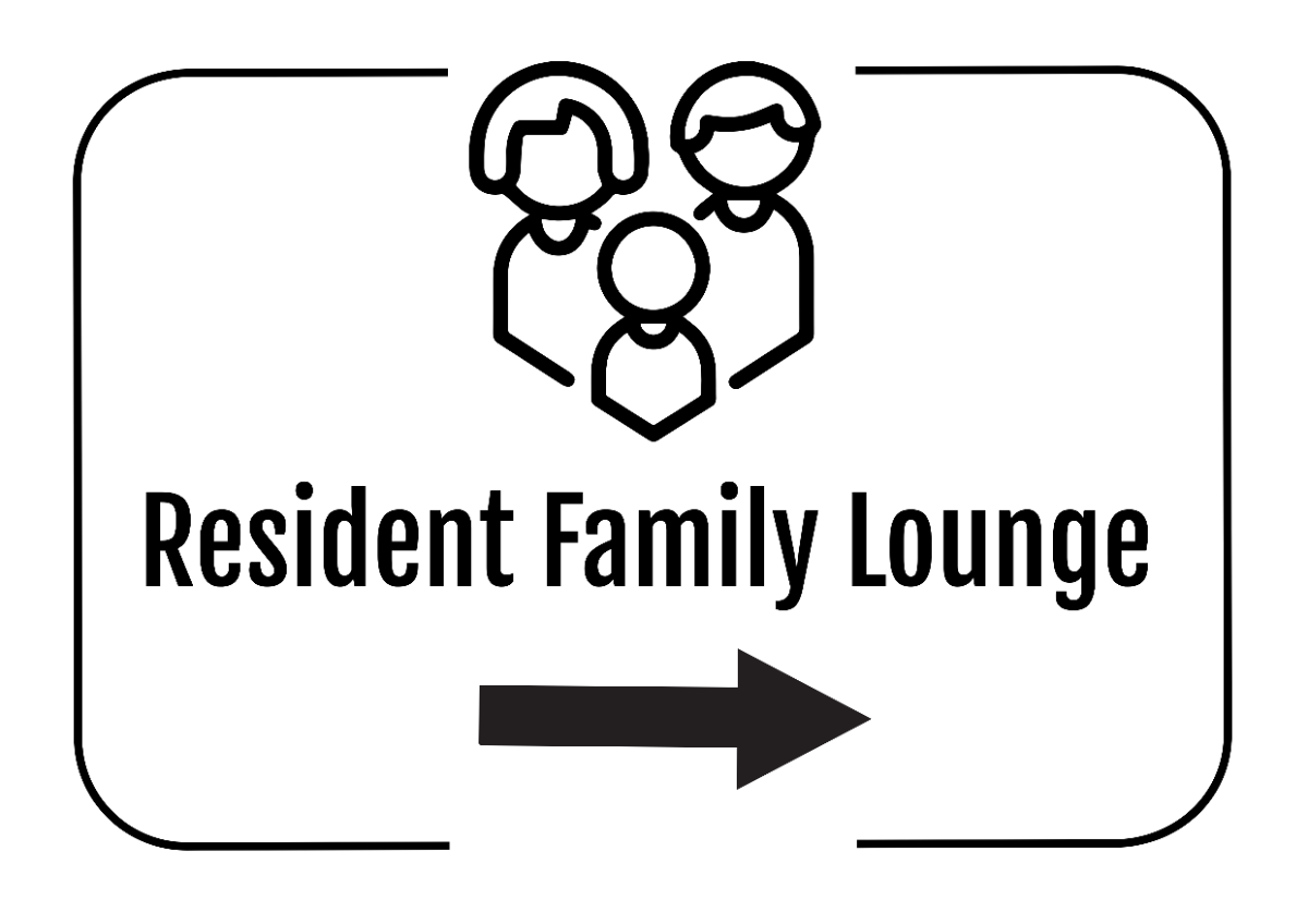 Resident Family Lounge Direction Signage Template - Edit Online ...