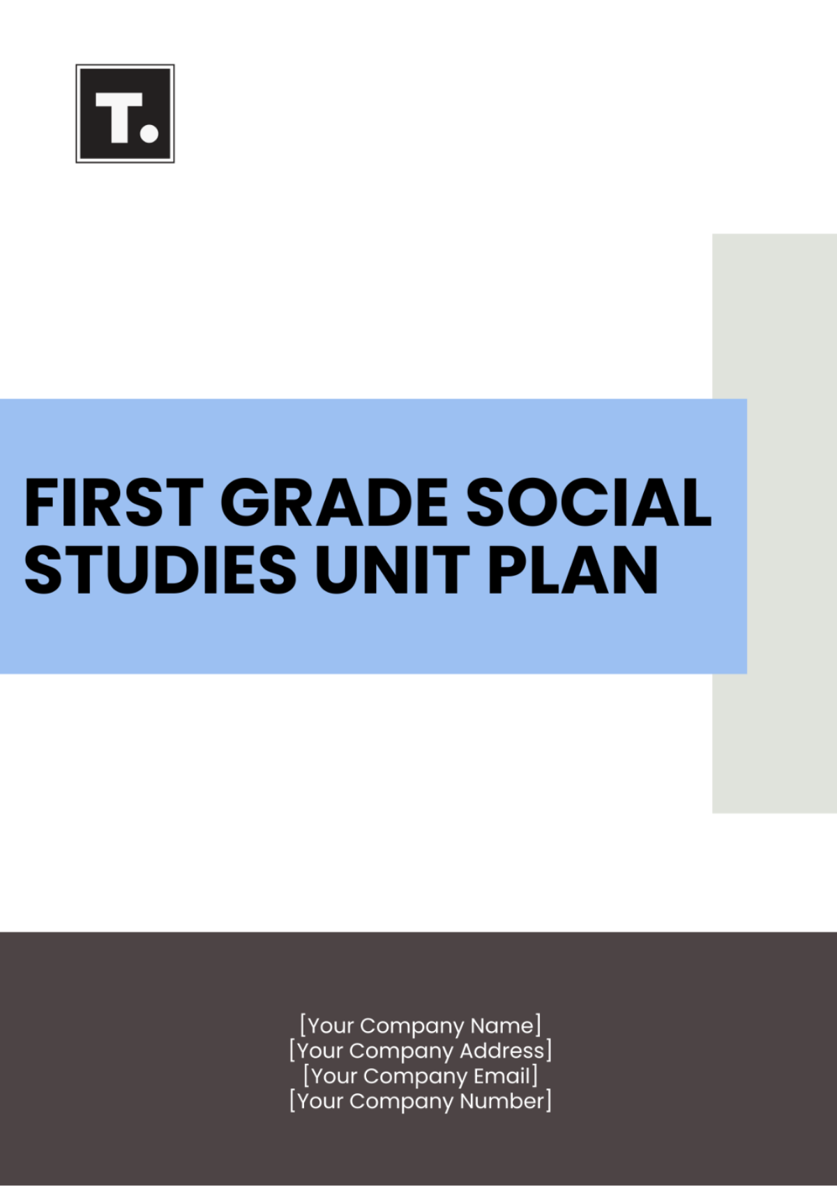 First Grade Social Studies Unit Plan Template - Edit Online & Download ...