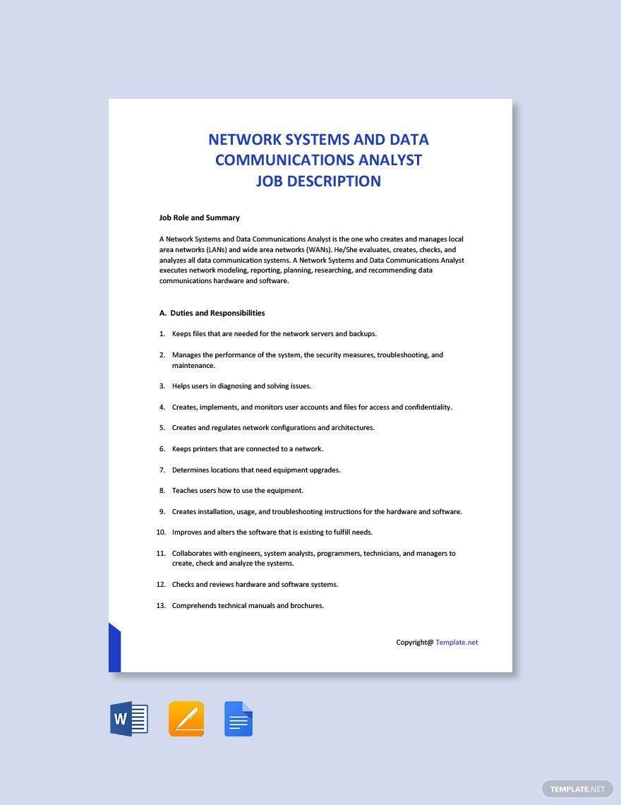 Free Network Systems And Data Communications Analyst Job Ad Description free-network-systems-and-data-communications-analyst-job-ad-description