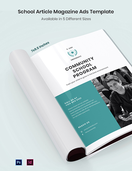 Free School Sports Magazine Ads Template - InDesign | Template.net