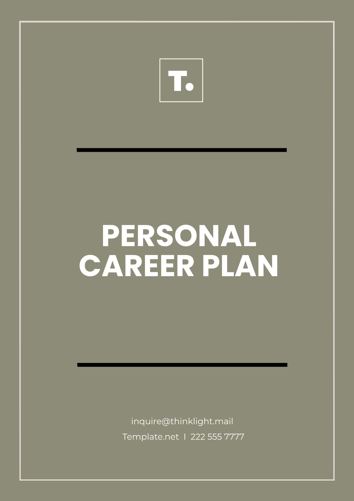 Free Career Plan Templates Editable And Printable Free Career Plan Templates Editable And Printable