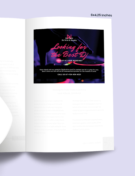 Free Wedding Event DJ Magazine Ads Template - InDesign, Word, Apple ...