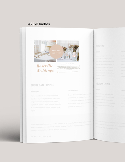 Wedding Event Magazine Ads Template - InDesign, Word, Apple Pages, PSD ...
