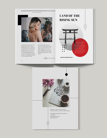 FREE Minimalist Magazine Template - Word (DOC) | PSD | InDesign | Apple ...