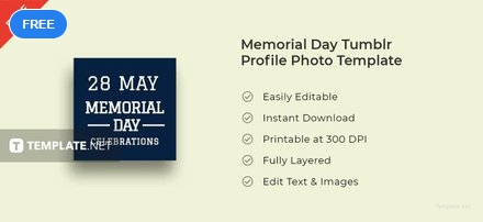 Memorial Day Instagram Profile Photo Template - Edit Online & Download ...