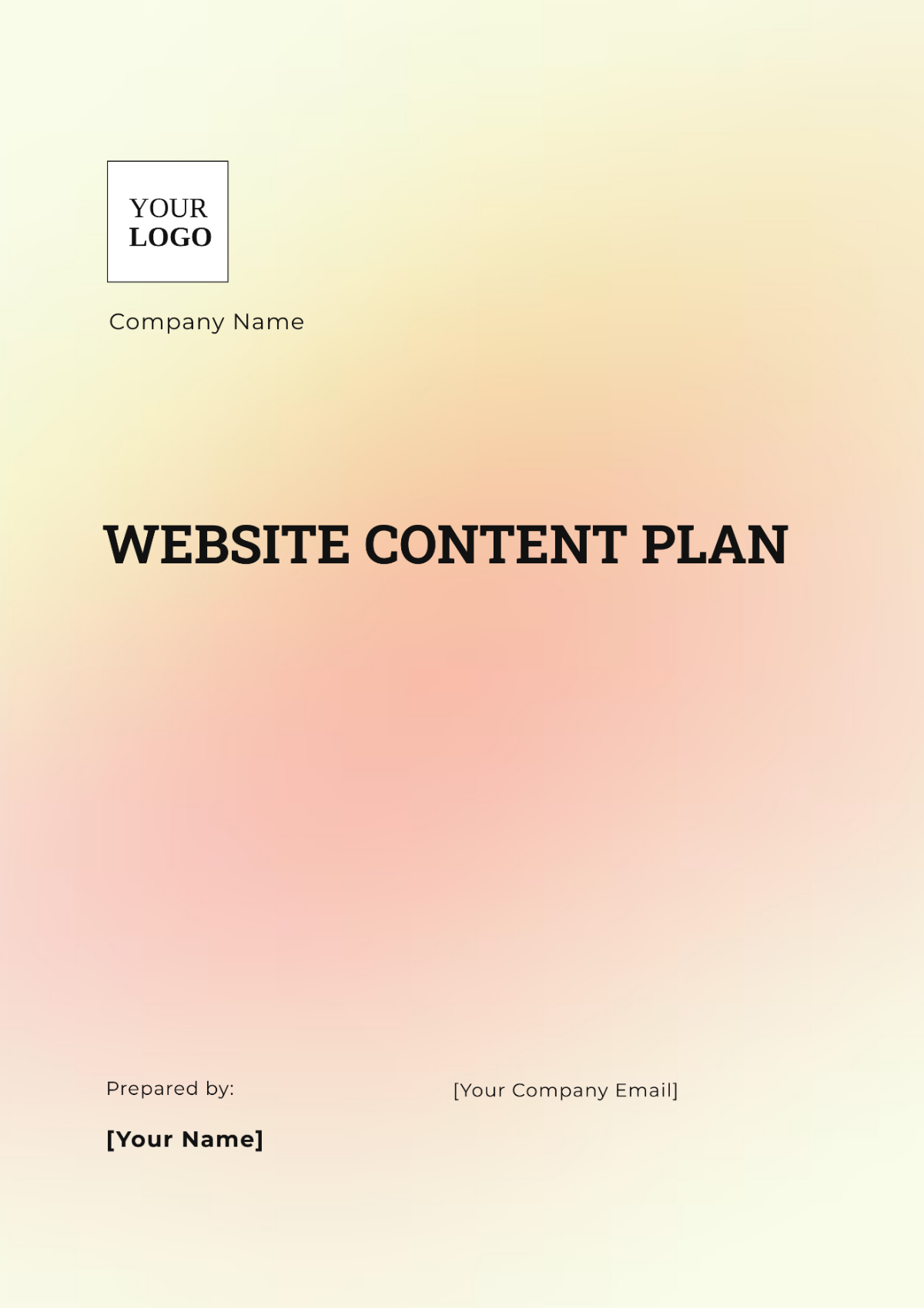 Free Content Plan Templates Editable And Printable
