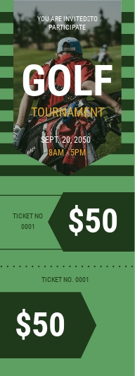 Golden VIP Ticket Template