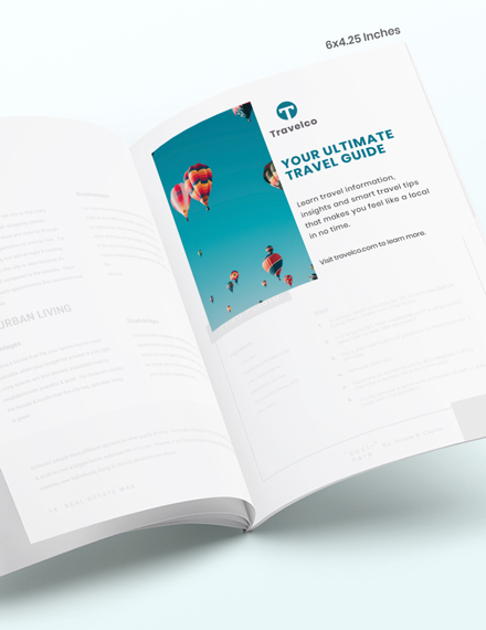 Travel Guide Magazine Ads Template - InDesign, PSD | Template.net