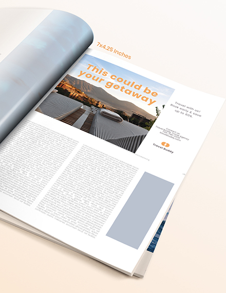 Travel Agent Magazine Ads Template - PSD | InDesign
