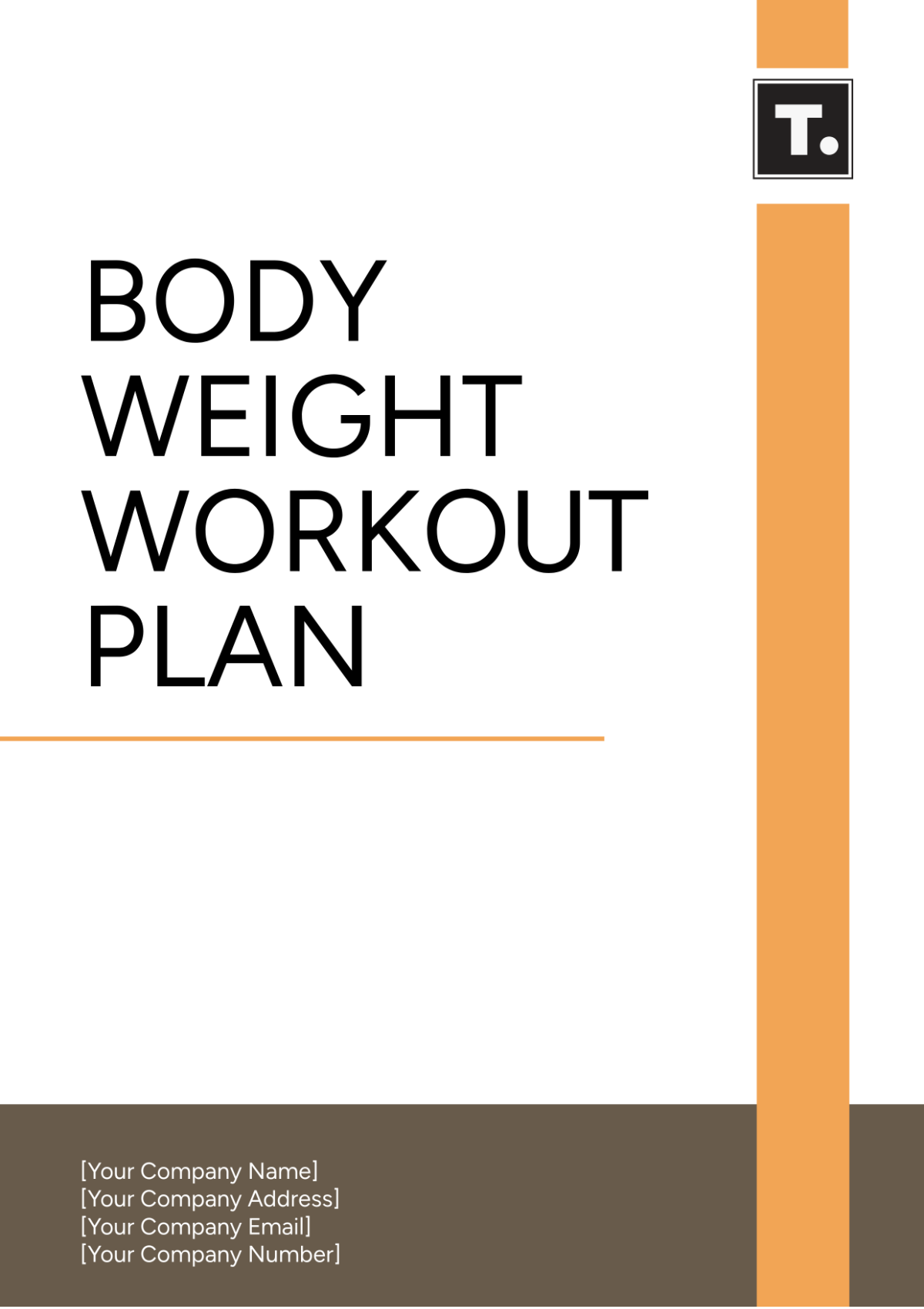 Bodyweight Workout Plan Template - Edit Online & Download Example ...