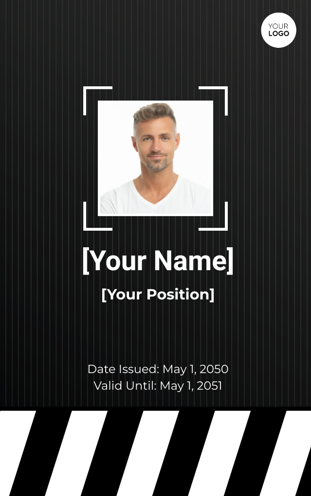 Videographer ID Card Template - Edit Online & Download Example ...