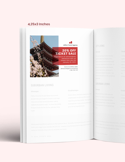 Travel Agency Magazine Ads Template - InDesign, PSD | Template.net