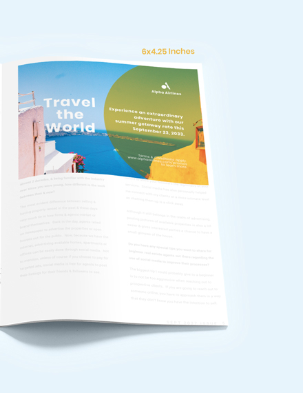 Travel Advertising Magazine Ads Template - InDesign, PSD | Template.net