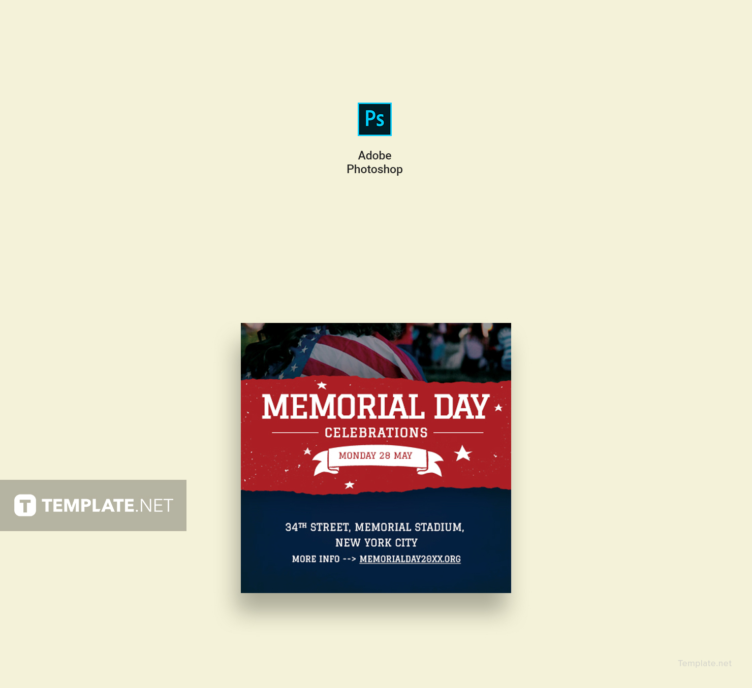 Memorial Day Twitter Profile Photo Template in Adobe Photoshop ...