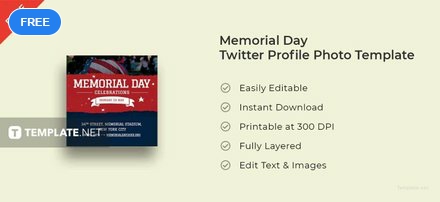 Memorial Day Instagram Profile Photo Template - Edit Online & Download ...