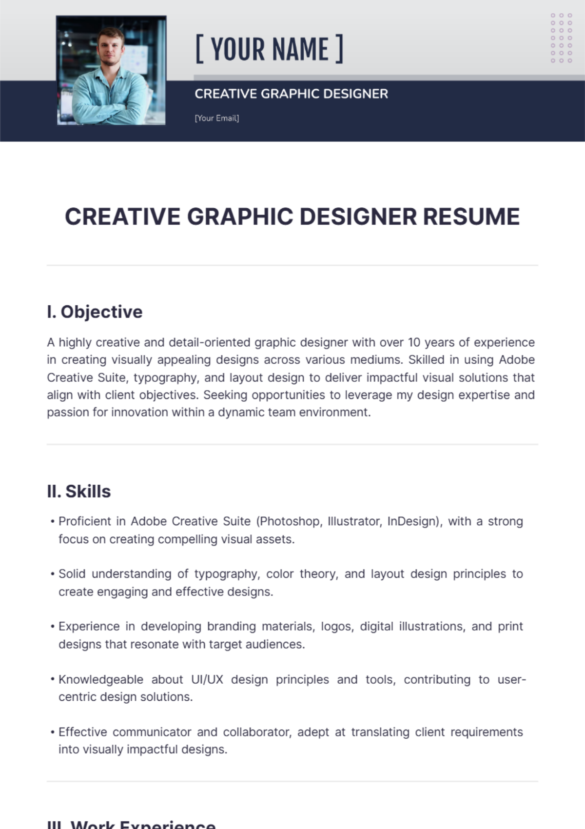 Creative Graphic Designer Resume - Edit Online & Download Example ...
