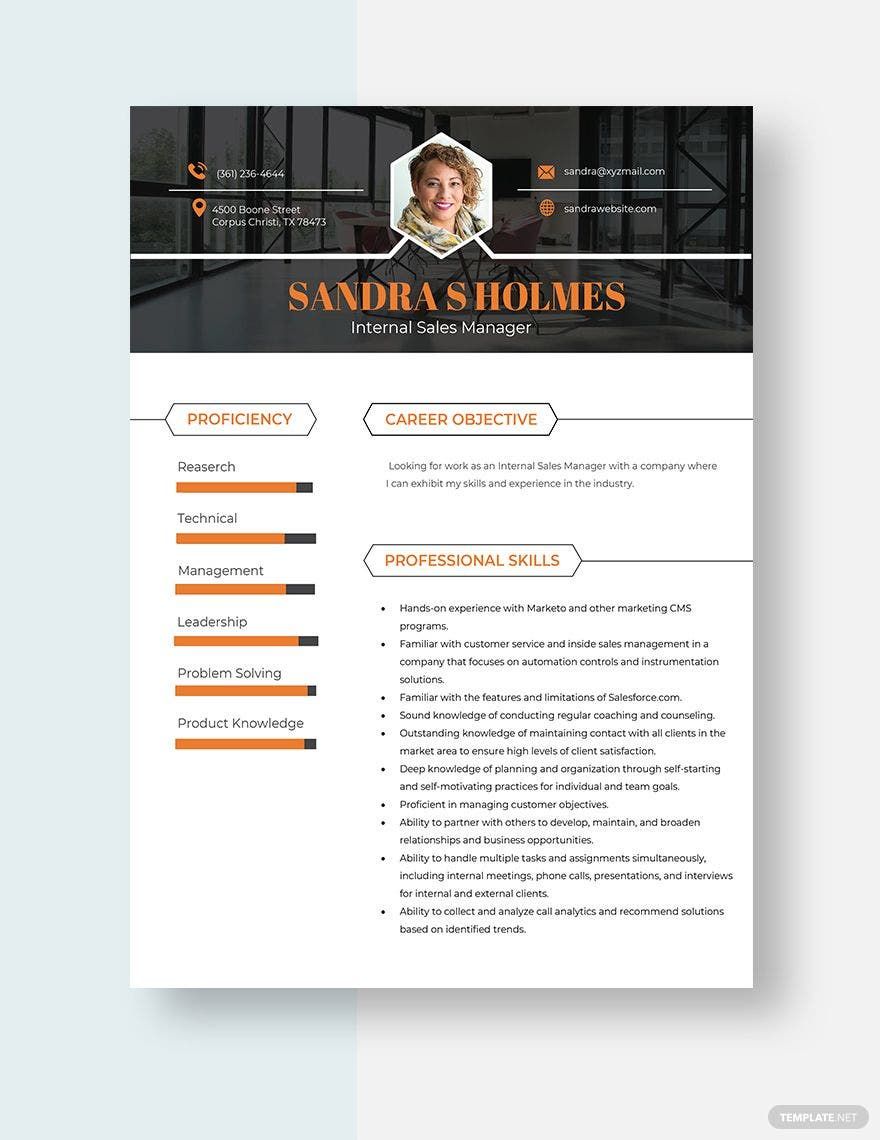 FREE Internal Resume Pages Template Download Template