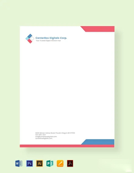 901 Letterhead Word Templates Free Downloads Template