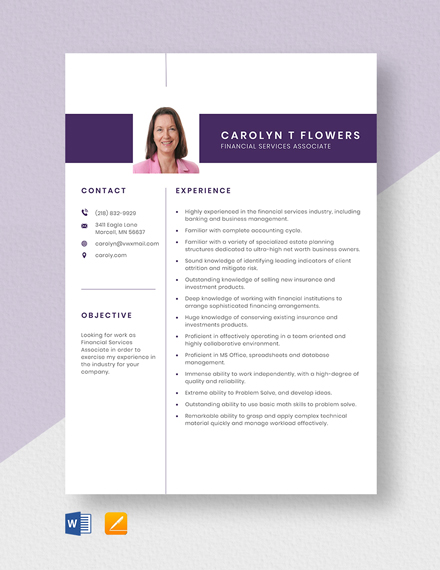 Free Project Associate Resume - Download in Word, Apple Pages ...