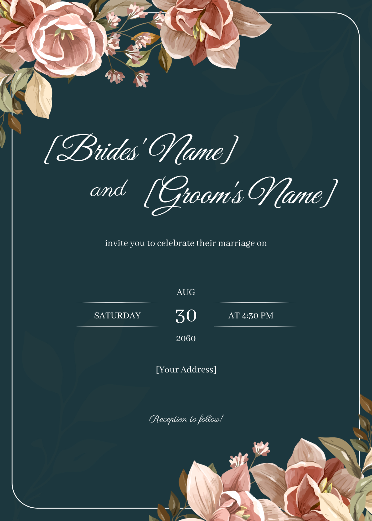 Modern Gallery Wedding Invitation Templates - Edit Online & Download ...