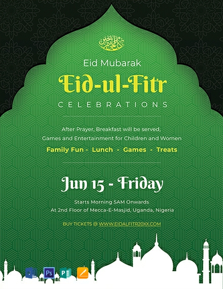 Free Eid Ul Fitr Flyer Template