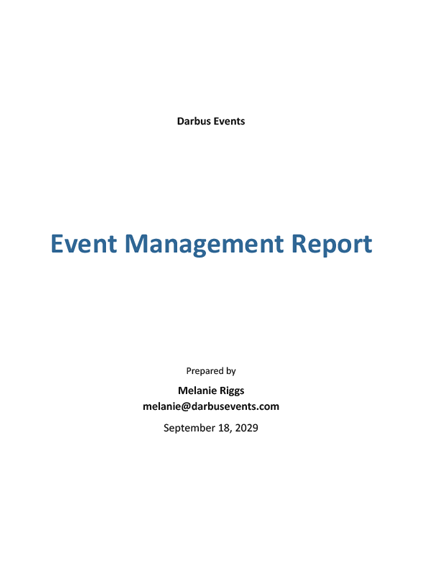 Post Event Report Template - Google Docs, Word | Template.net