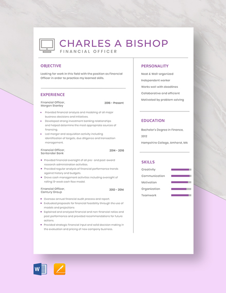 Free CBP Officer Resume - Download in Word, Apple Pages | Template.net