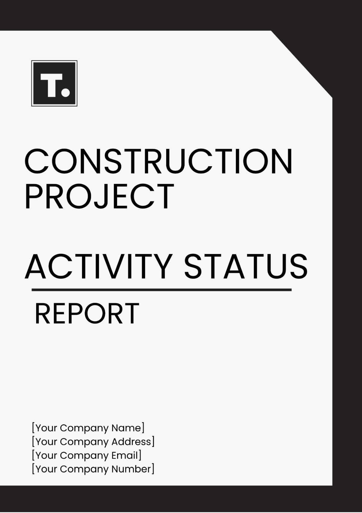 Construction Project Activity Status Report Template Edit Online And Download Example