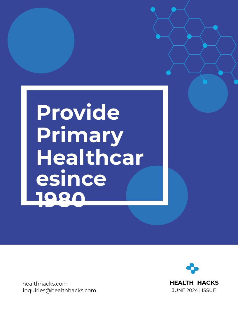 Professional Health Care Magazine Template