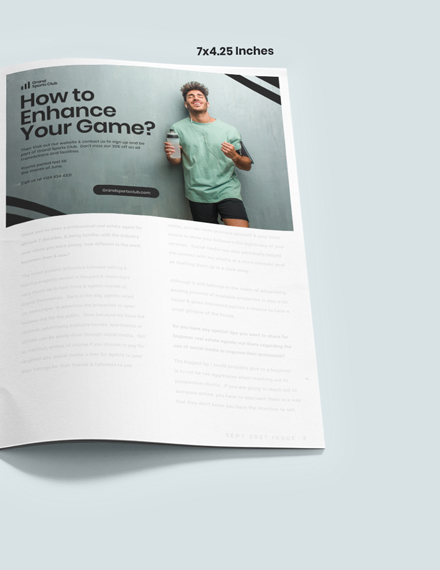 Sports Magazine Ads Template - InDesign, PSD | Template.net