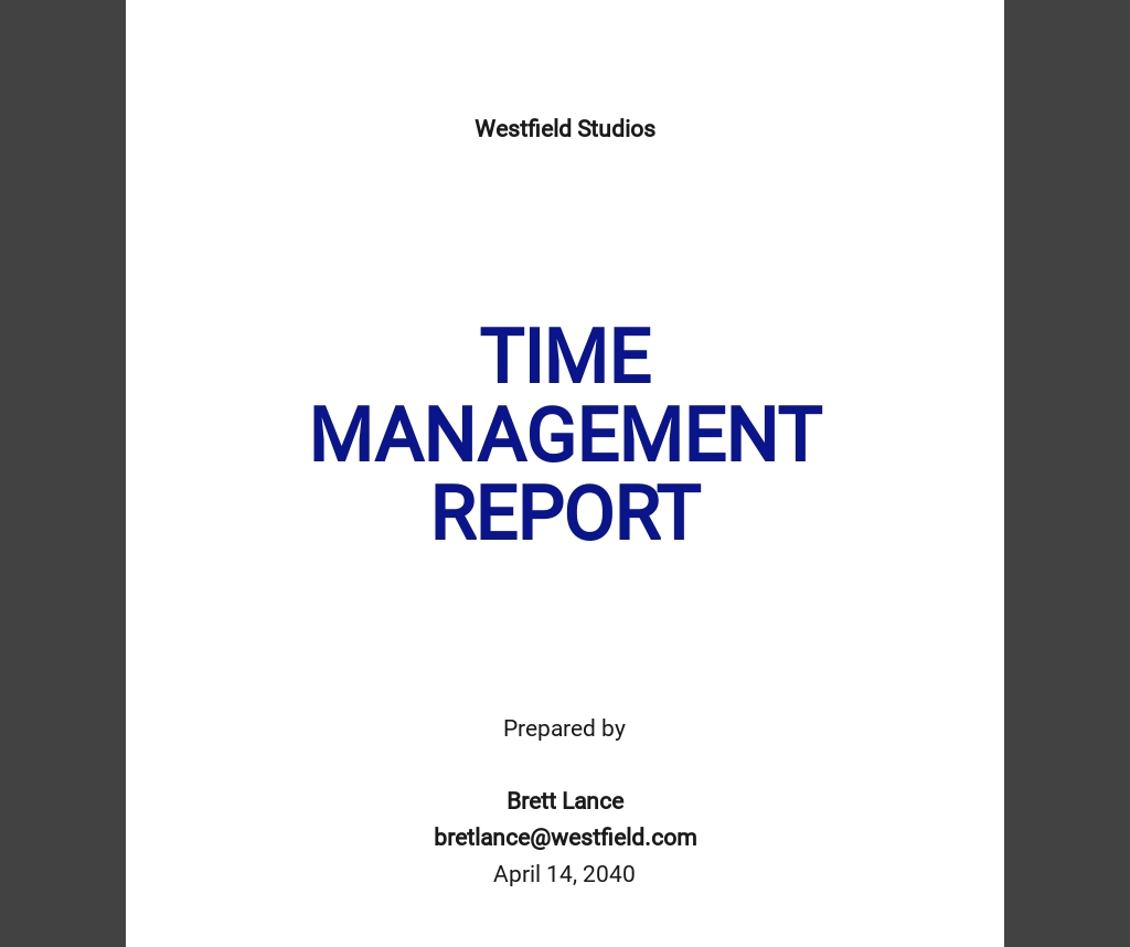 FREE Management Report Sample Template - PDF | Word (DOC) | Apple (MAC ...