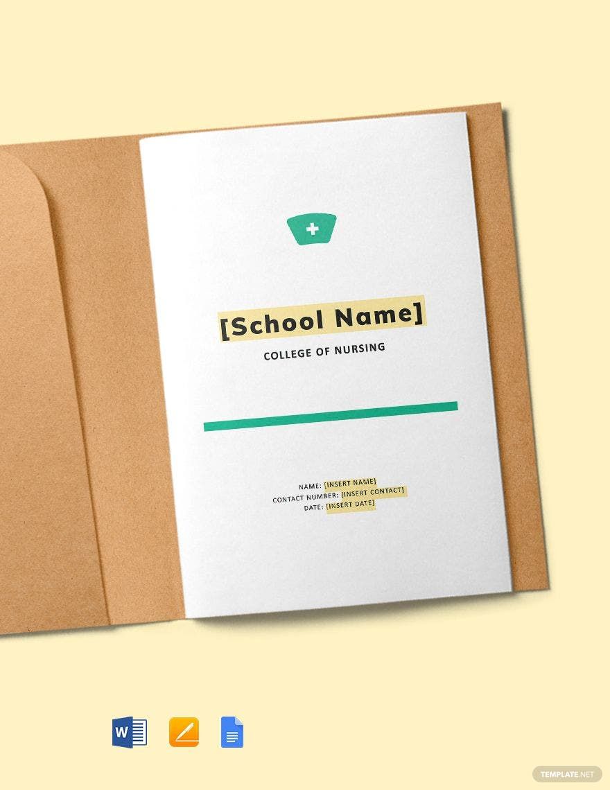 Nursing School Lesson Plan Template Google Docs Word Apple Pages 