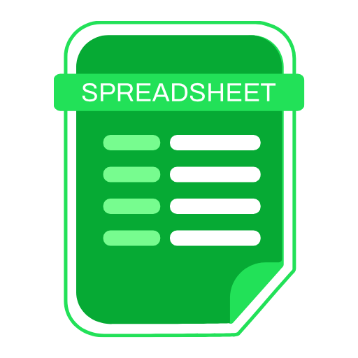 Spreadsheet File Icon - Edit Online & Download Example | Template.net