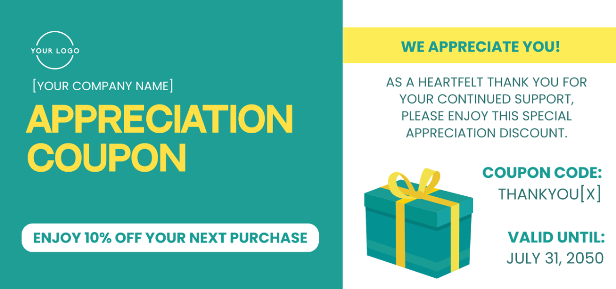 Appreciation Coupon Template - Edit Online & Download Example ...