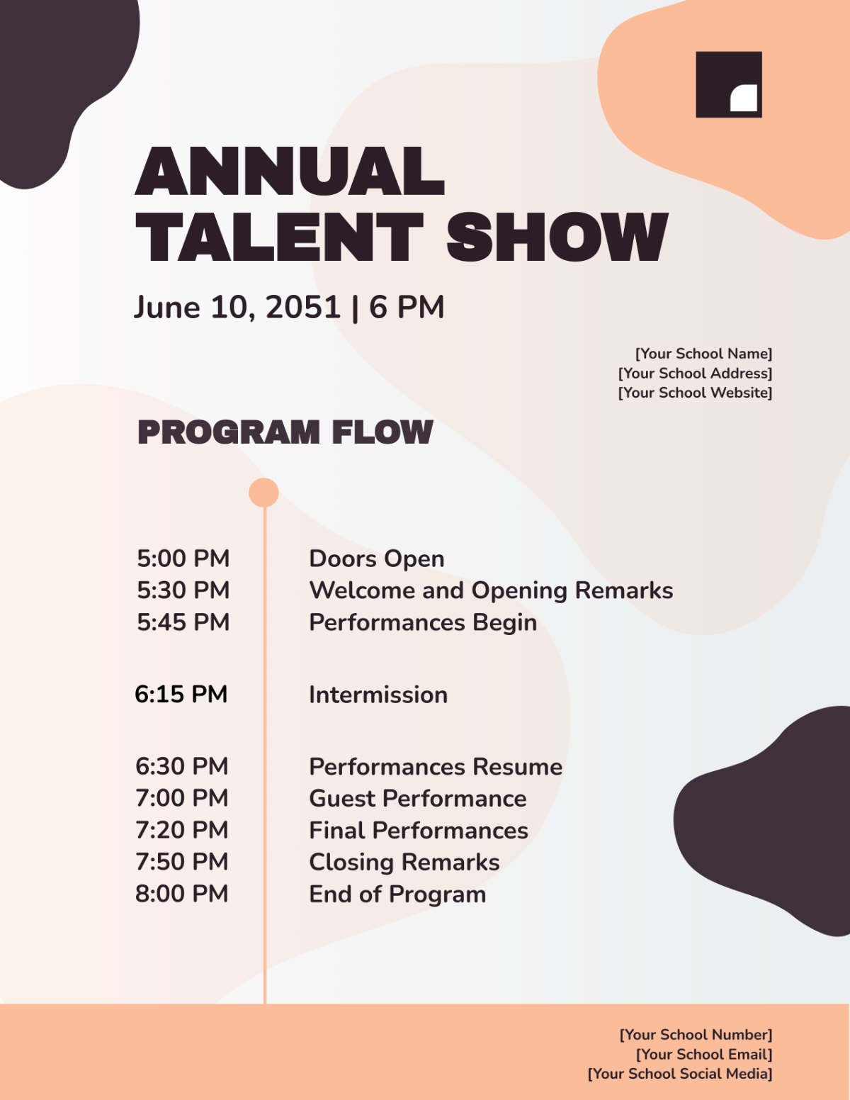 Program Template - Edit Online & Download Example | Template.net
