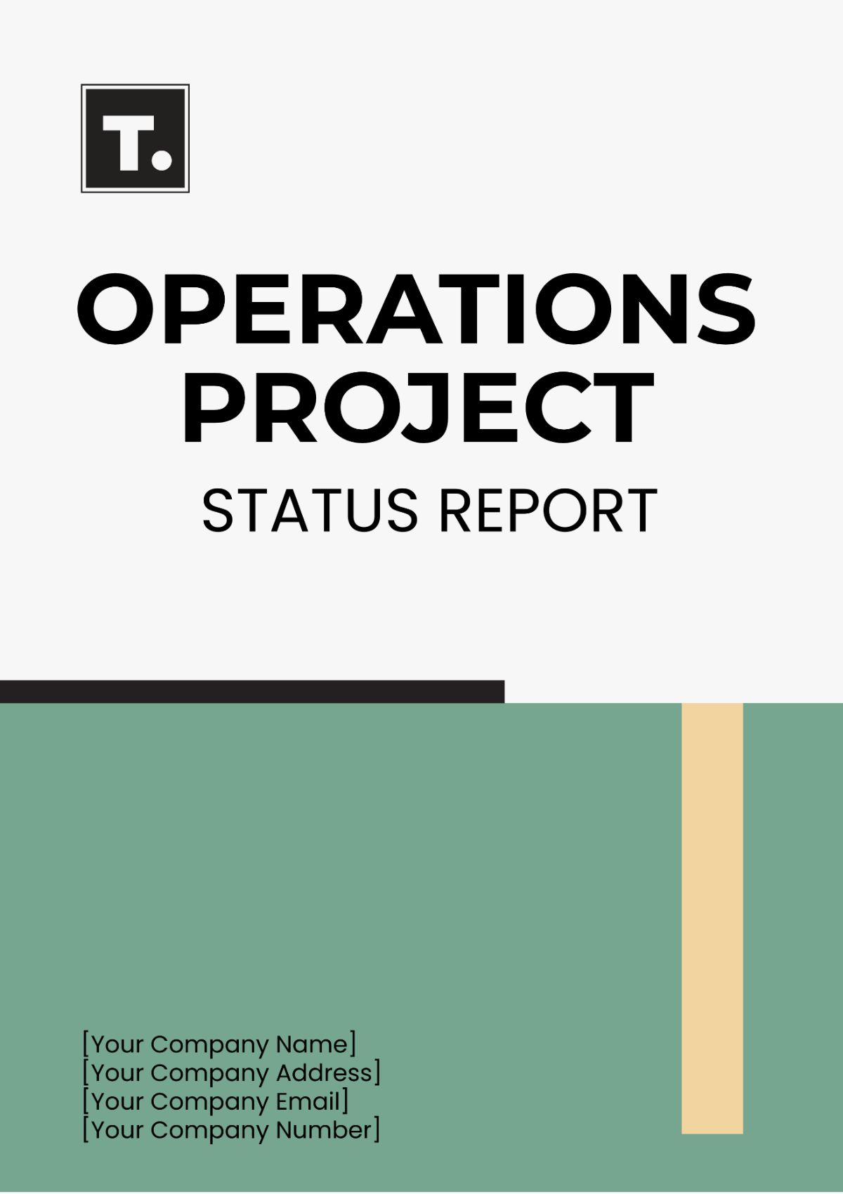 Operations Project Status Report Template - Edit Online & Download ...