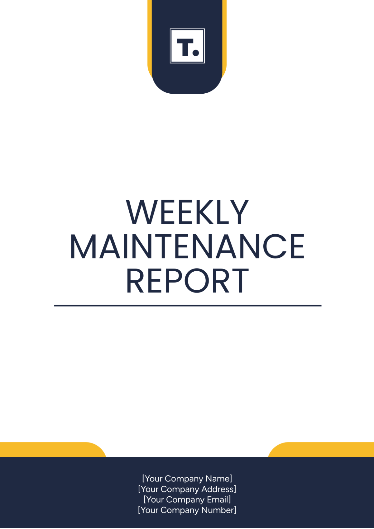 Weekly Maintenance Report Template - Edit Online & Download Example ...