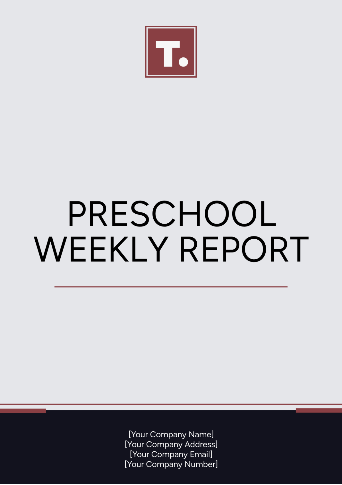 Preschool Weekly Report Template - Edit Online & Download Example ...