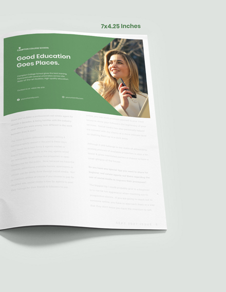 Student Article Magazine Ads Template - InDesign, PSD | Template.net