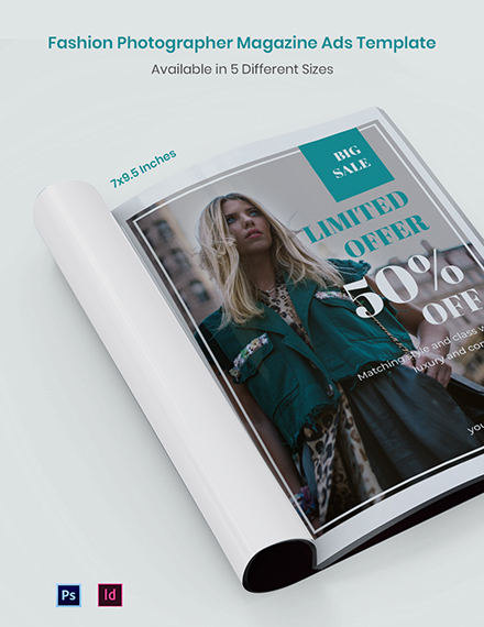 Free DIY Fashion Magazine ad Template - PSD | InDesign | Template.net
