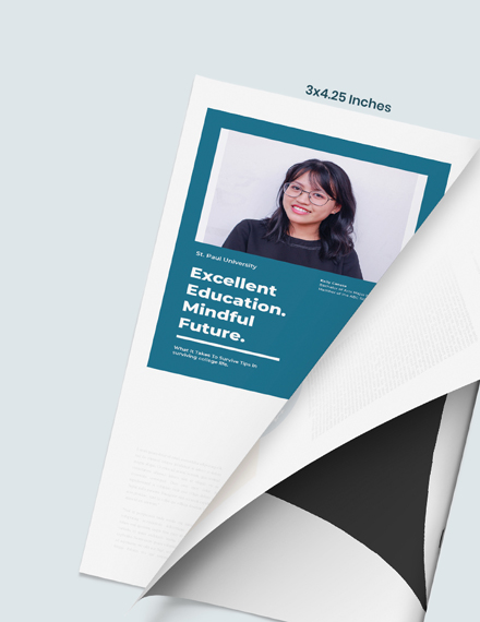 Student Campaign Magazine Ads Template - InDesign, PSD | Template.net