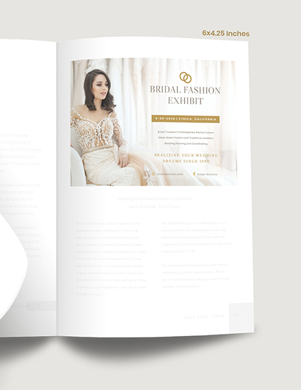 Fashion Wedding Magazine Ads Template - InDesign, PSD | Template.net