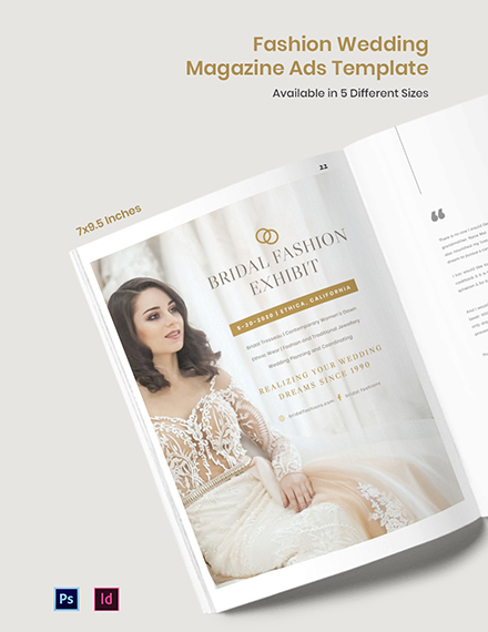Fashion Magazine Ads Samples