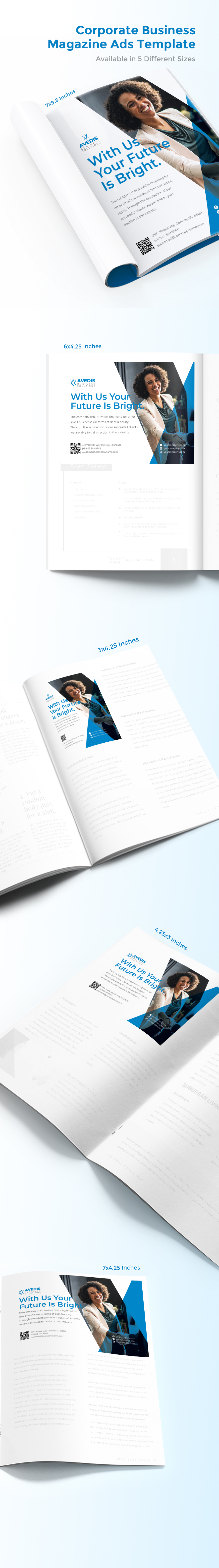 Free Business Profile Magazine Ads Template - InDesign | Template.net